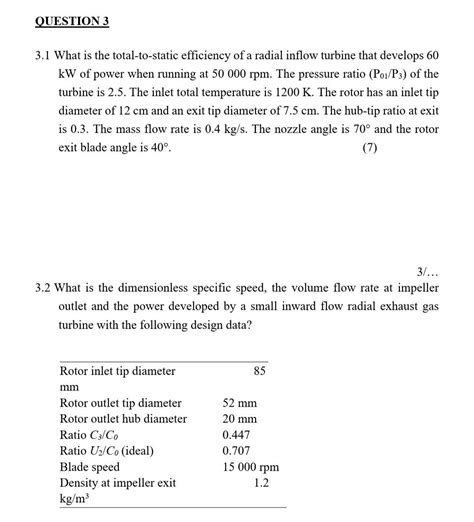 Solved QUESTION What Is The Total To Static Efficiency Chegg