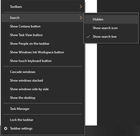 Windows How To Disable The Search Bar Technipages