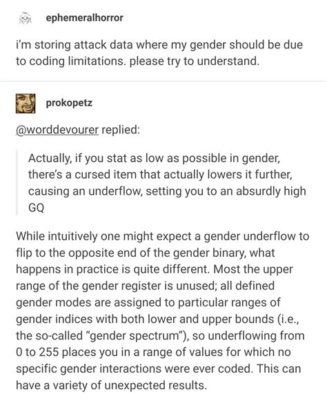 Gender Underflow Rtransprogrammer