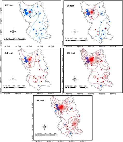 Spatial Distribution Of Normal And Non Normal Annual Streamflow Time Download Scientific