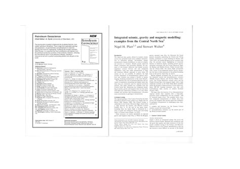 Pdf Integrated Seismic Gravity And Magnetic Modelling Examples From