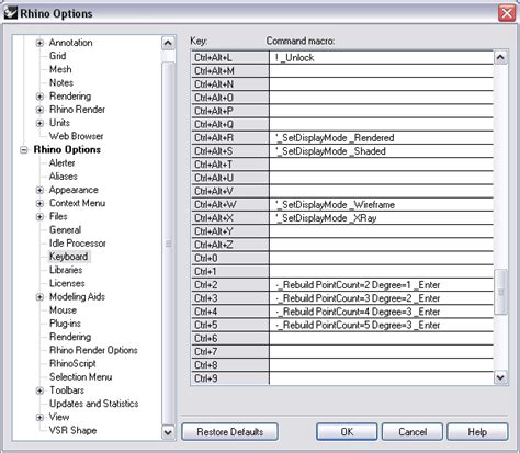 Keyboard Shortcuts Ctrl Ctrl Oddity Rhino For Windows McNeel Forum