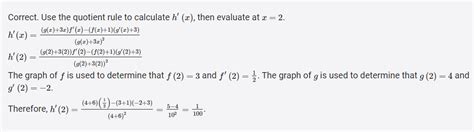 Ap Calculus Bc 29 The Quotient Rule Exam Style Questions With