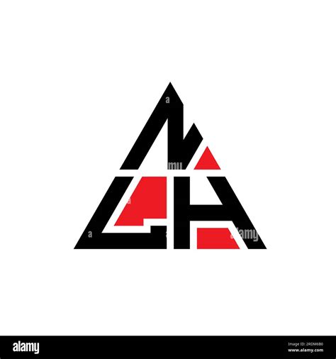 Nlh Triangle Letter Logo Design With Triangle Shape Nlh Triangle Logo Design Monogram Nlh
