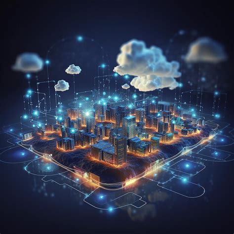 Premium Ai Image Cloud Computing And Internet Of Things Concepts