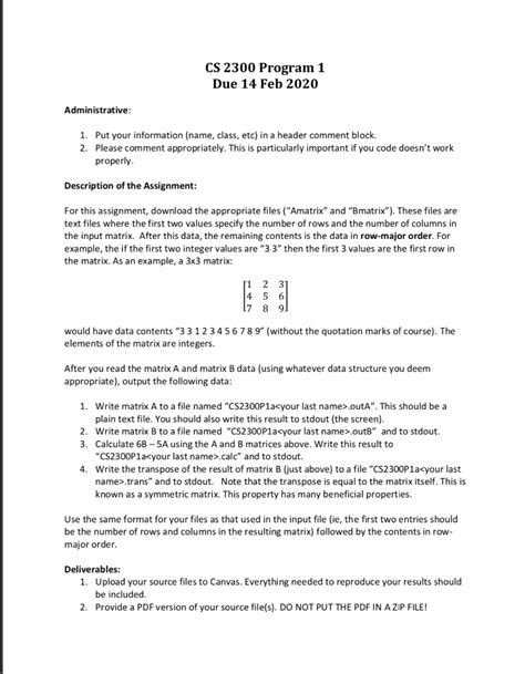 Solved Cs 2300 Program 1 Due 14 Feb 2020 Administrative 1