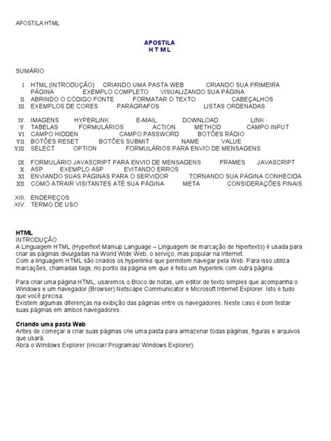 apostila html para imprimir pdf html script java