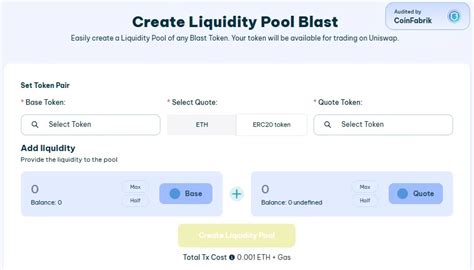 Create Liquidity Pool Uniswap【 Erc20 And Layer 2
