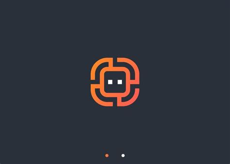 Premium Vector Chat Robot Logo Design Vector Silhouette Illustration