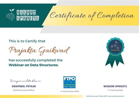 Prajakta Gaikwad On Linkedin Datastructures Wisdomsprouts Webinars