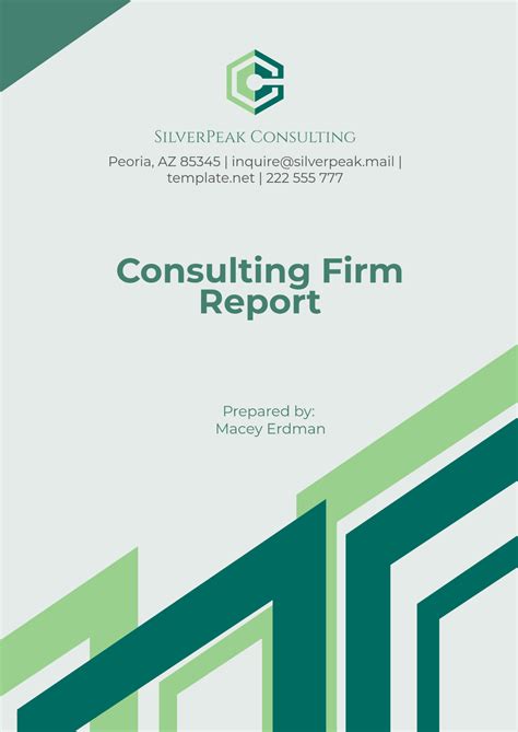 Consultant Report Template