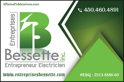 Entreprises DÉlectricitÉ RÉal Bessette Annuaire Construction Québec