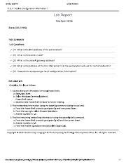 Explore Configuration Information Finding IP Address Subnet Course Hero