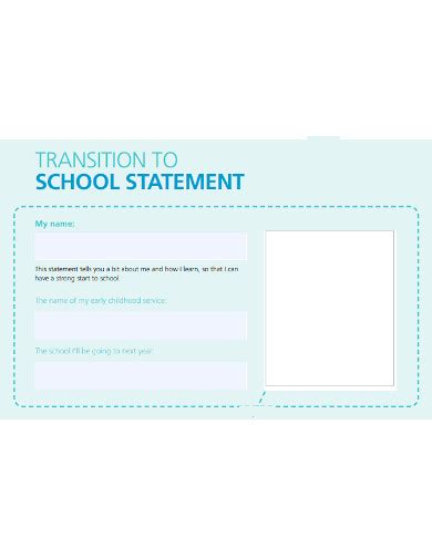 Free 10 Transition Statement Samples Services Sales Thesis