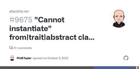 Cannot Instantiate Fromtraitabstract Class From · Issue 9675 · Php