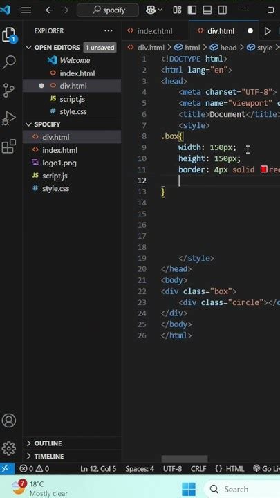 Html Css Div Tag Code Shortsvideo Viralvideo Html5 Html Youtube