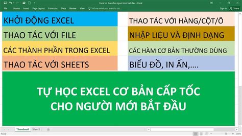 Tự Học Excel Cơ Bản Cấp Tốc Cho Người Mới Bắt Đầu Chi Tiết Và Dễ Hiểu Nhất Blog Lienketvn