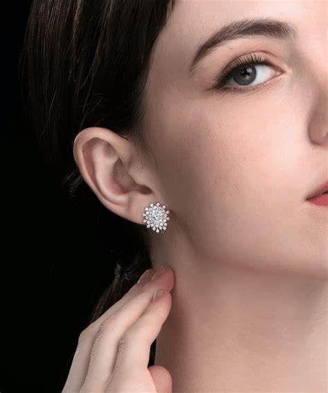 보석감정서 동봉천연 다이아몬드 귀걸이 에이블리