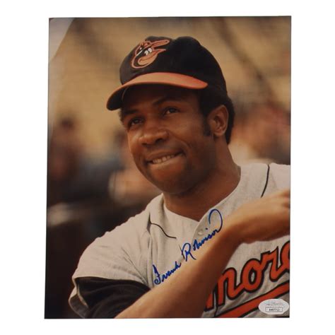 Frank Robinson Signed Orioles 8x10 Photo Jsa Pristine Auction