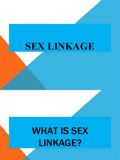 Sex Linkage Pdf