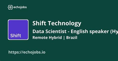 Hiring Data Scientist English Speaker Hybrid Brazil Remote Hybrid