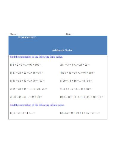Summation 99 Examples Format How To Solve Pdf