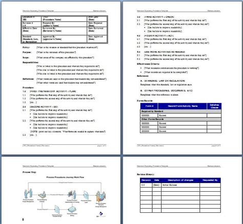6 Sop Templates Formats Examples In Word Excel