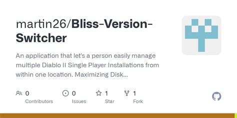 GitHub Martin26 Bliss Version Switcher An Application That Let S A