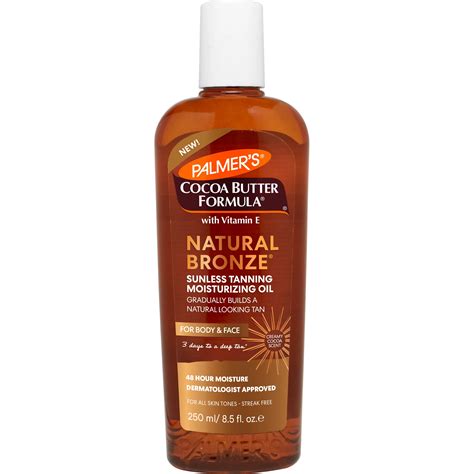 Palmers Cocoa Butter Natural Bronze Sunless Tanning Moisturizing Oil