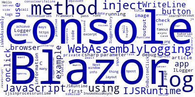 Blazor Webassembly Logging Console Log Example Techiediaries