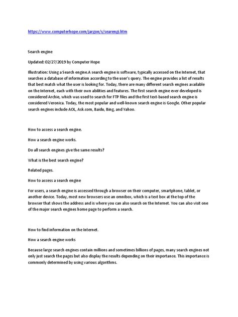 Understanding How Search Engines Work An In Depth Look At The Key