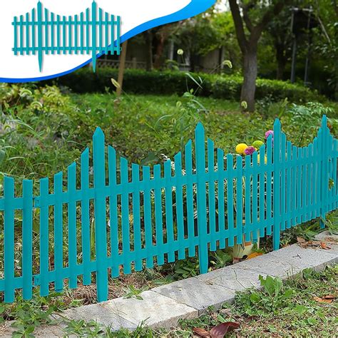 Mlkoz Garden Fence Plastic Garden Fence Picket Fence Edgings For Lawns