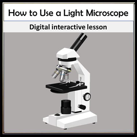 How To Use A Light Microscope Interactive Activities And Easy Experiments