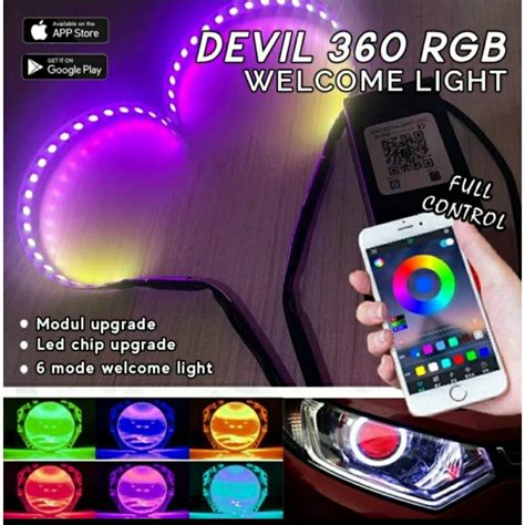 Jual Devil Eye Led Rgb Matrix 360 Aes New Welcome Light Demon Devil