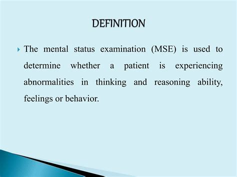 Mental Status Examination In Detailspsychiatry Nursing Pptx