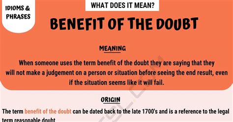 Meaning Of The Doubt
