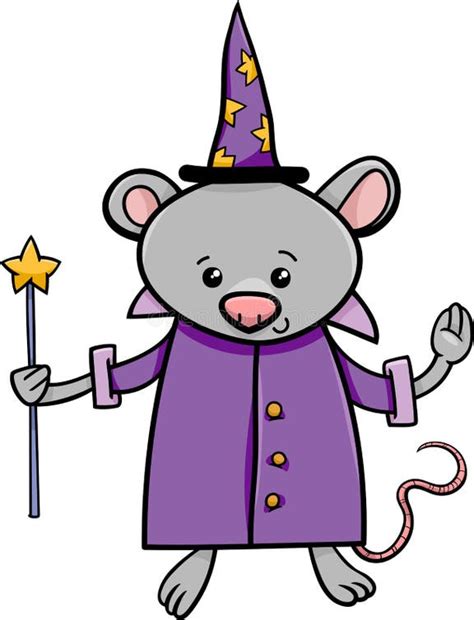 Wizard Mouse Cartoon Illustration Stock Vector Illustration Of Drawing Wizard 51001403