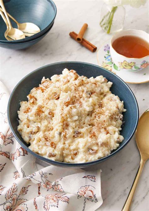 Creamy Rice Pudding My Moms Recipe Preppy Kitchen