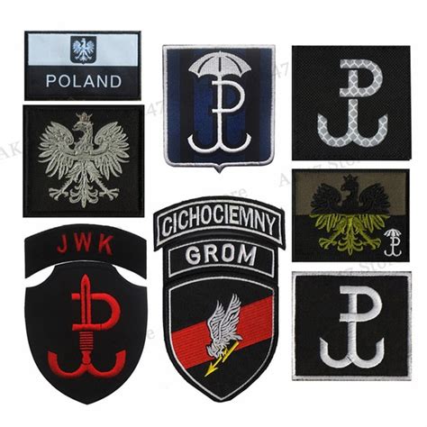 Special Forces Grom Swat Polish Special Force Grom Unit Shield Tab Patch Badge Army Military