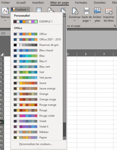 Comment Personnaliser Les Couleurs Dans Excel