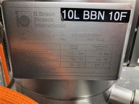Used B Braun Biostat C Bioreactorfermenter For Sale At Star Industries