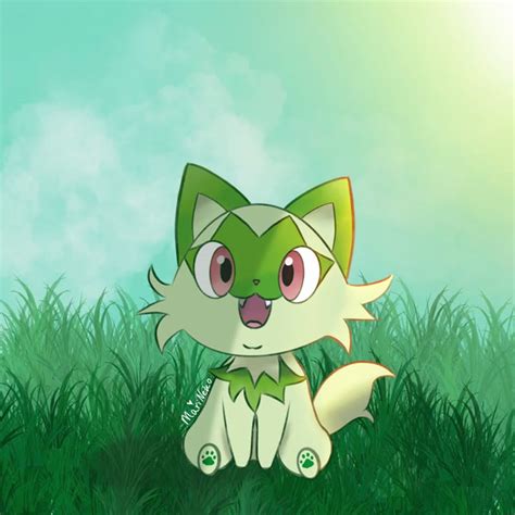 Sprigatito Pokémon Art Procreate
