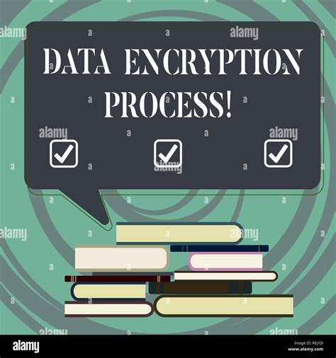 Handwriting Text Writing Data Encryption Process Concept Meaning The