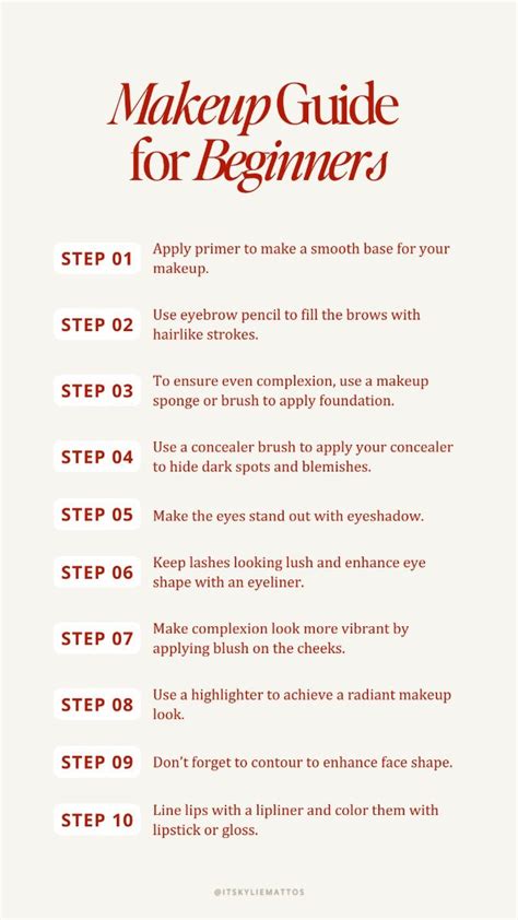 Makeup Guide For Beginners Beauty Routine Glow Up How To Guide