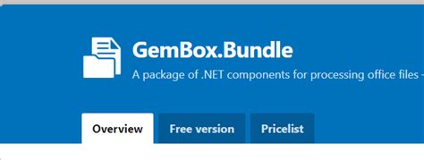 Gemboxbundle 430 Csdn博客