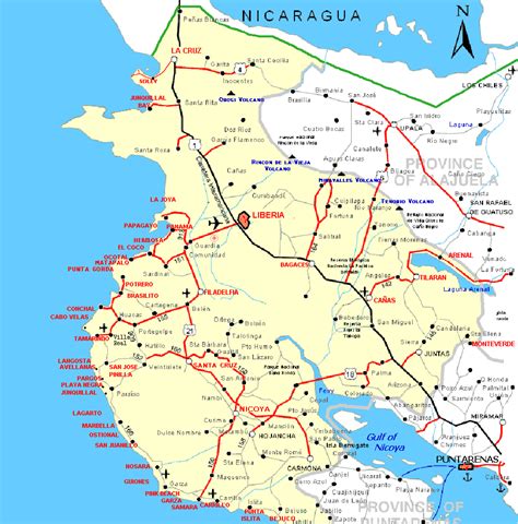 Hotel Guanacaste Costa Rica Map