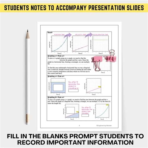 Kinematics Motion Graphs PPT Lessons Investigation Review BUNDLE