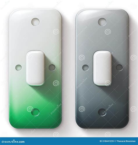 Sleek Onoff Toggle Buttons With Clear Lettering Ai Generated Stock