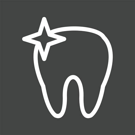 Shiny Tooth Line Inverted Icon 11918217 Vector Art At Vecteezy
