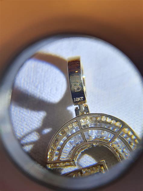 10k Gold Diamond Pendant Rjewelry